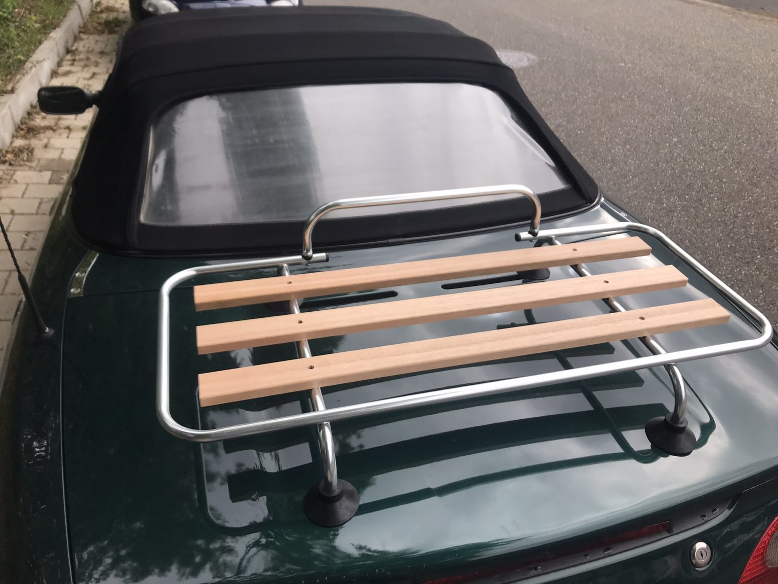 Mg F Mg TF nieuw Bagagerek hout Gepäckträger luggage rack new luggage ...
